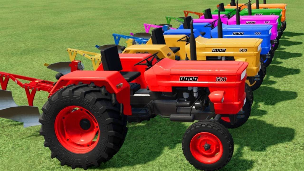 TRANSPORT WİTH COLORS - TRANSPORTİNG FIAT MİNİ TRACTORS TO GARAGE ...