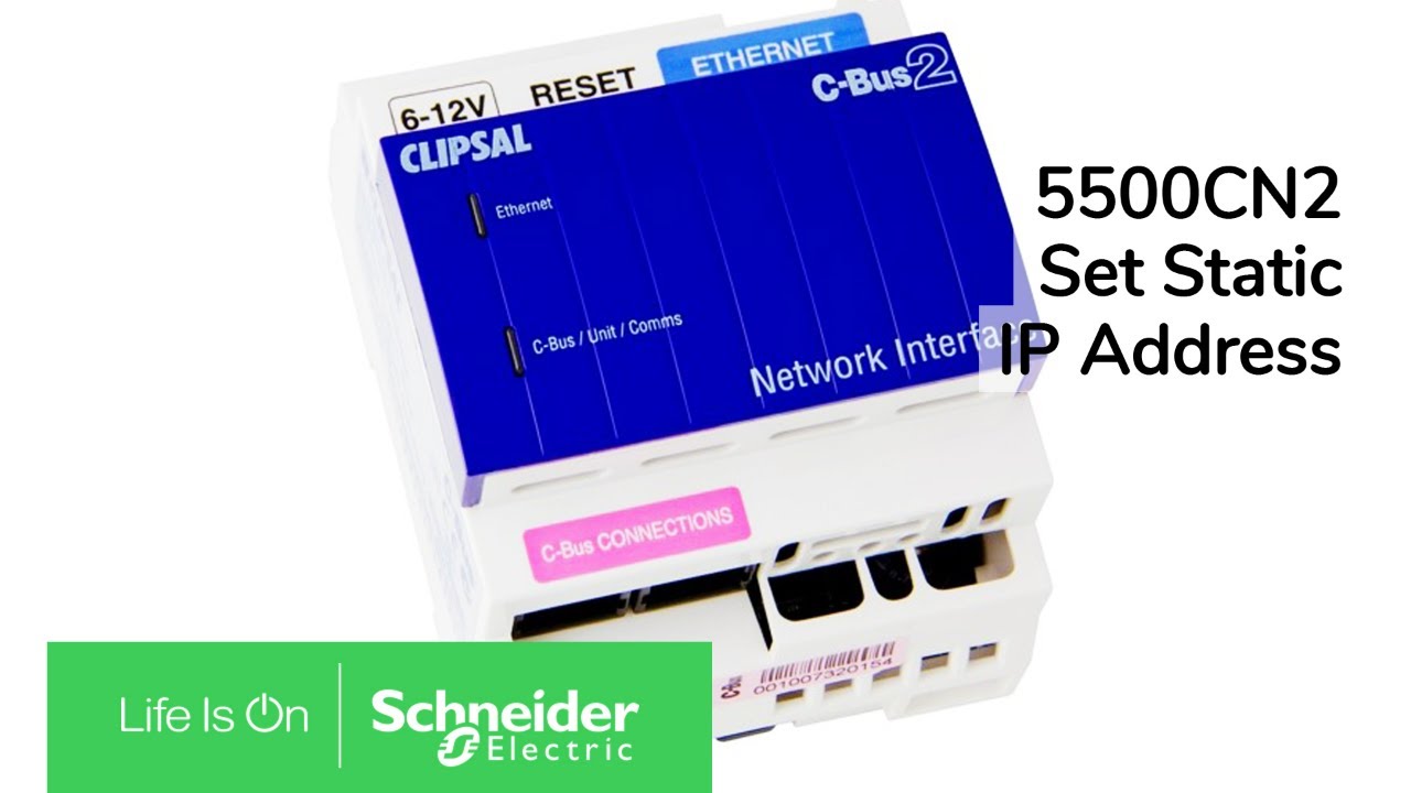 How to Set a Static IP on the C-Bus Network Interface 5500CN2 ...