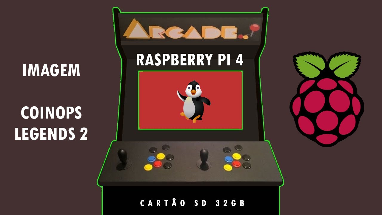 Imagem para Raspberry Pi 4 CoinOps 2 32GB - YouTube