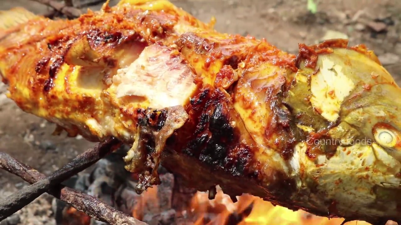 Big Fish Barbecue Recipe |Village Style| Country foods - YouTube