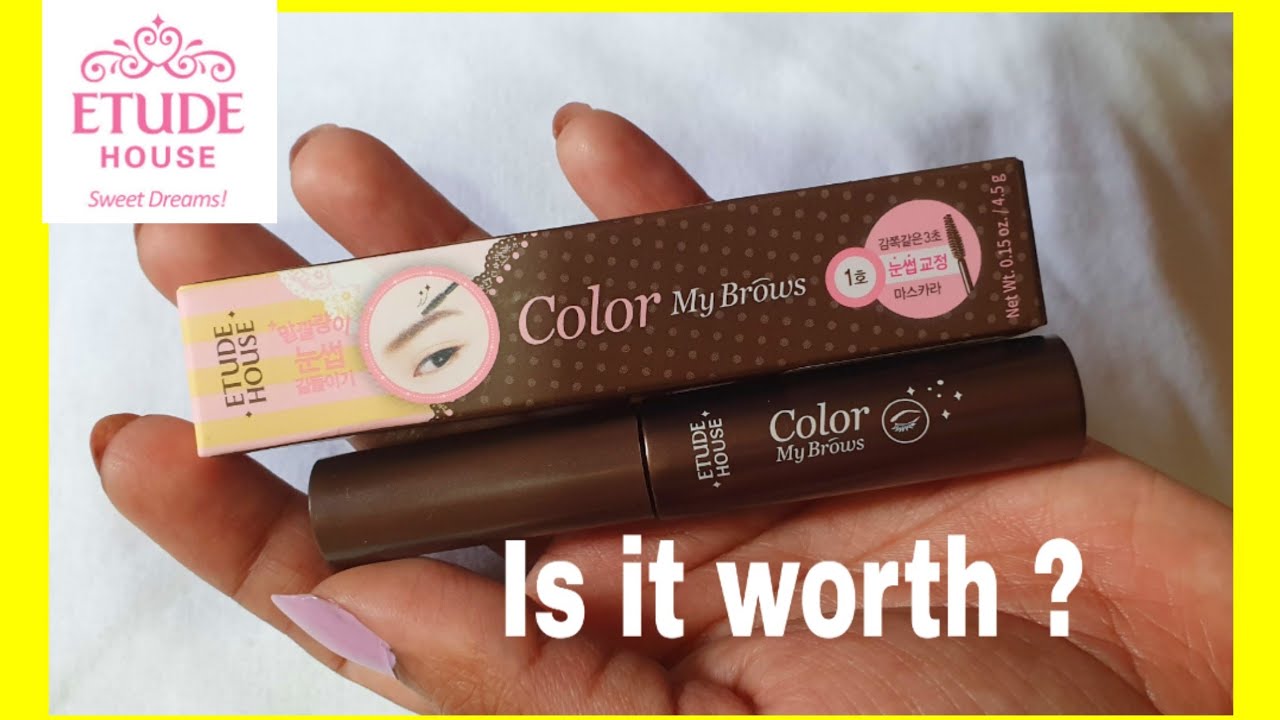 ETUDE HOUSE Color My Brows - 01 Rich Brown Review - YouTube