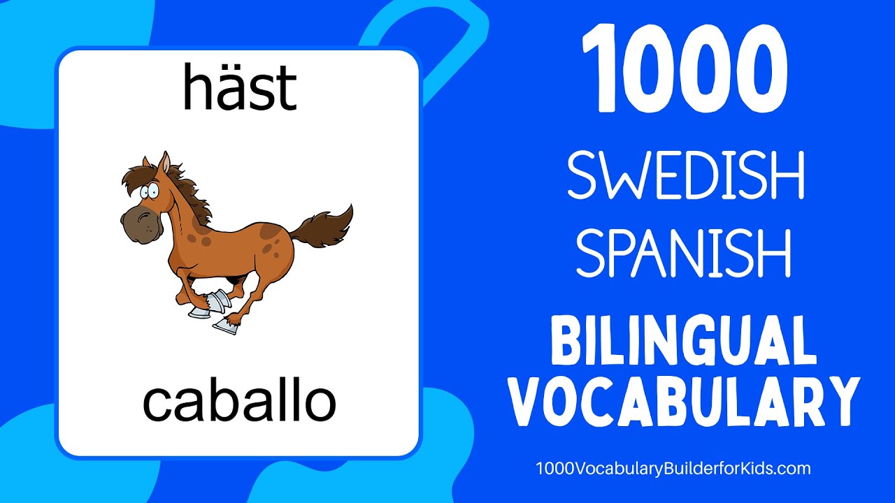 Learn Swedish Spanish 1000 Bilingual Vocabulary for Beginners - YouTube