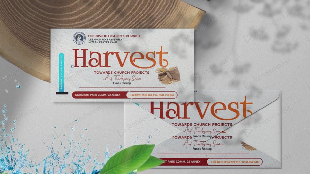 Envelope Design || Annual Harvest & Thanksgiving Envelope Flyer Design ...