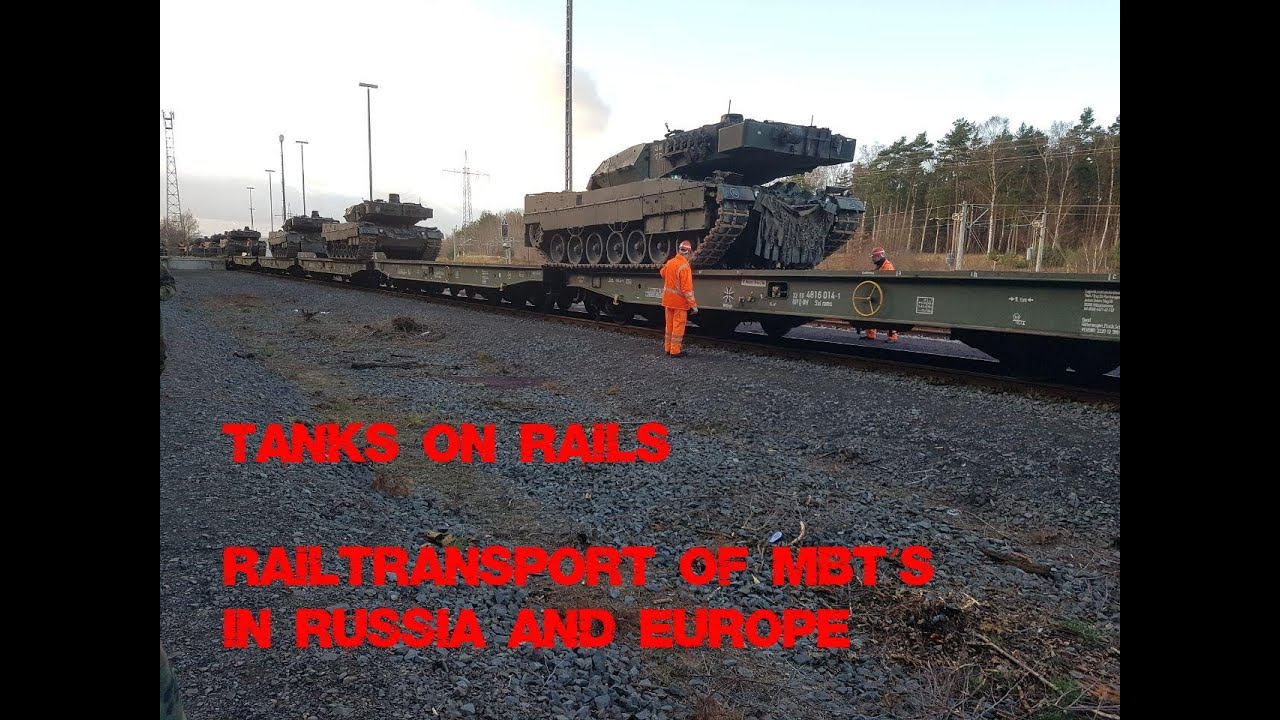 Tanks on Rails - Rail Transport of MBTs in Europe and Russia - YouTube