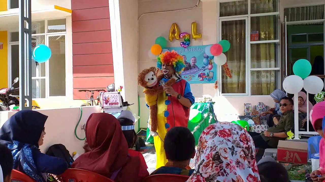 Ultah Al Ghifari Badut Ultah Bekasi 17022019 - YouTube