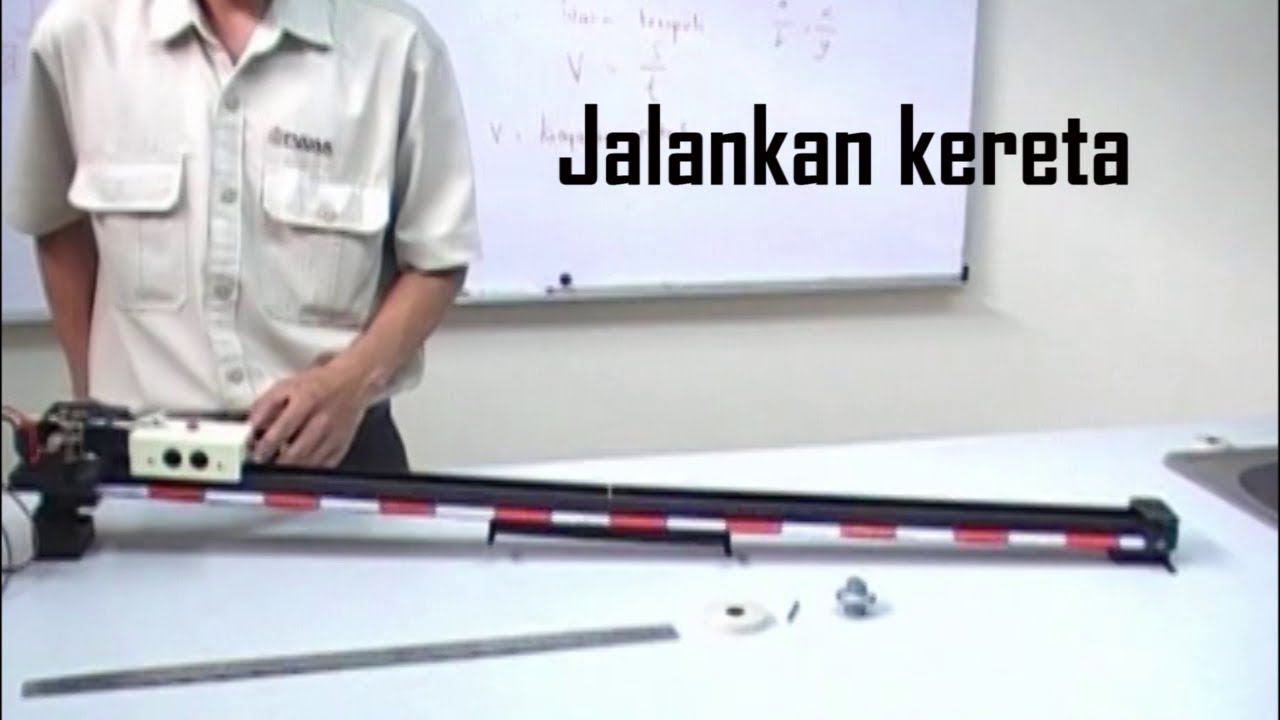 Video percobaan GLBB menggunakan pewaktu ketik (ticker timer) hingga ...