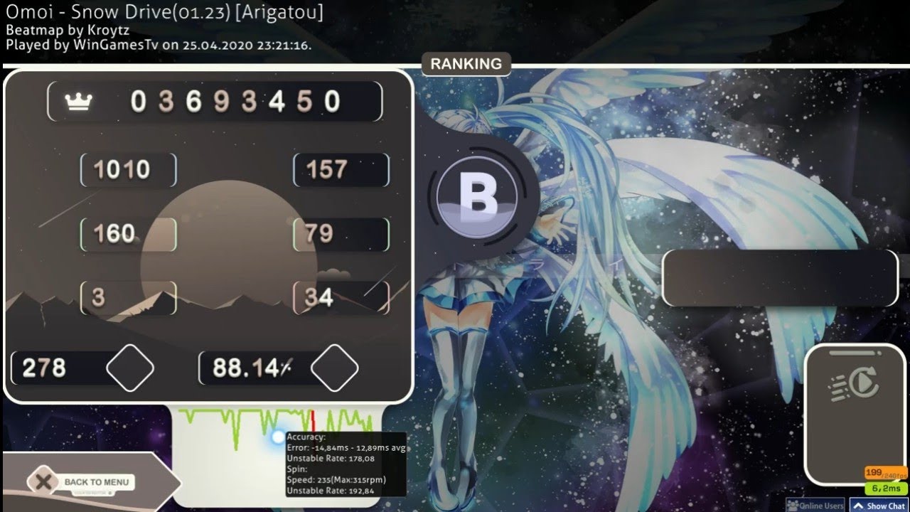 osu! Snow Drive(01.23) от Kroytz(PASS 7.74☆ 88,14% 39pp) - YouTube