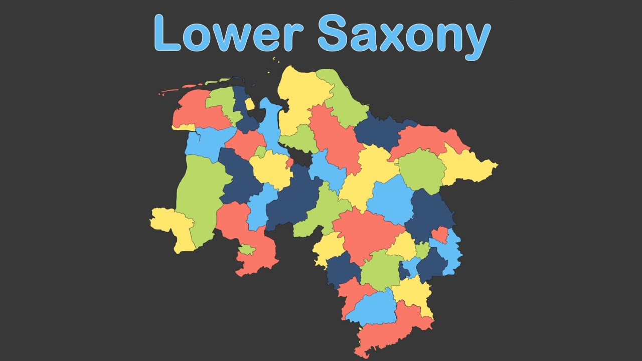 Lower Saxony Geography | 37 Districts & 8 Urban Districts - YouTube
