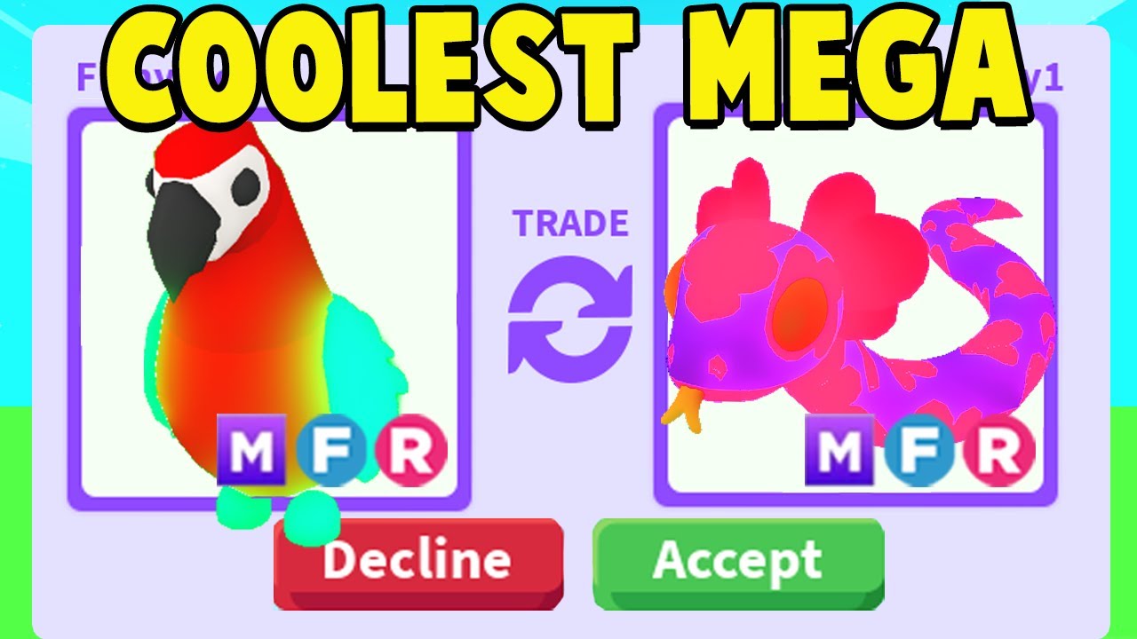 Trading for MEGA BLOSSOM SNAKE in Adopt Me! - YouTube