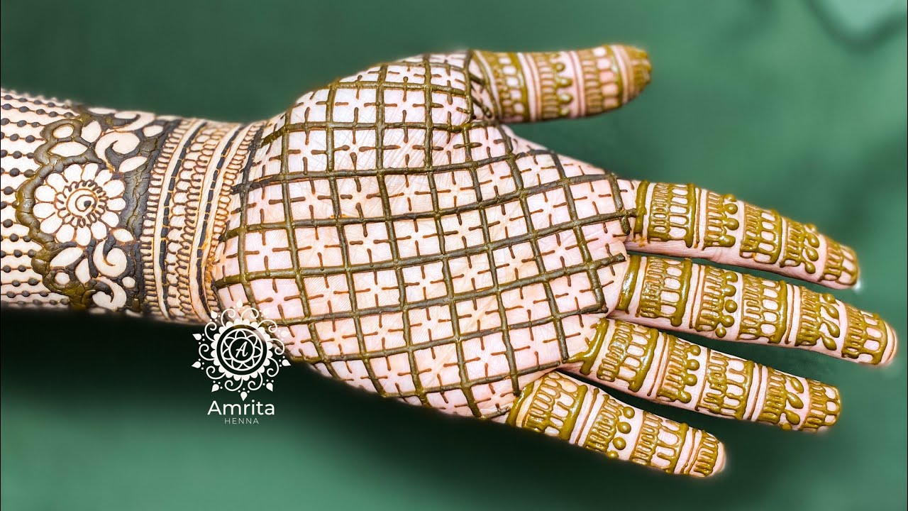 STUNNING BRIDAL MEHNDI DESIGN | NEW DULHAN MEHANDI WITH BEAUTIFUL JAAL ...