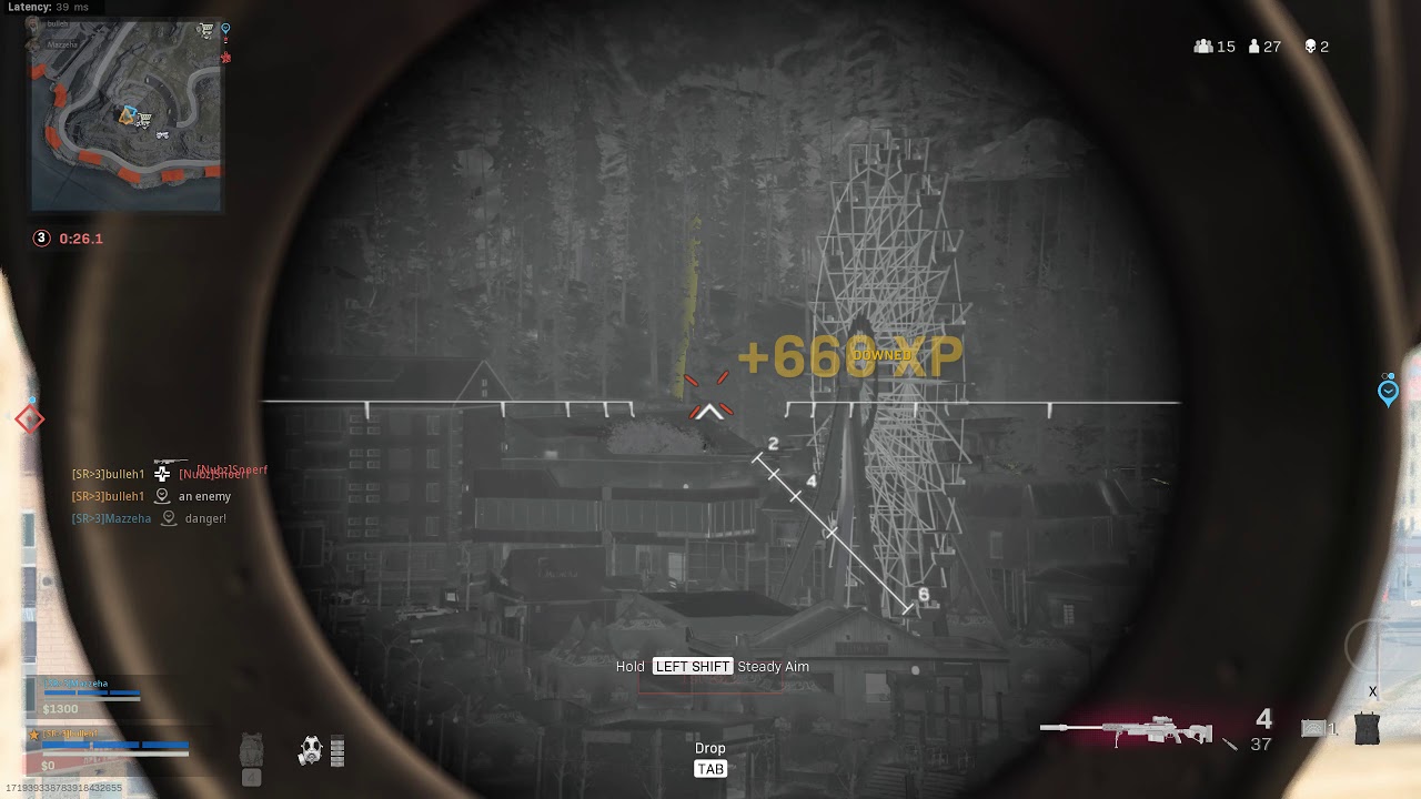 Nice COD Warzone shot (lucky) - YouTube