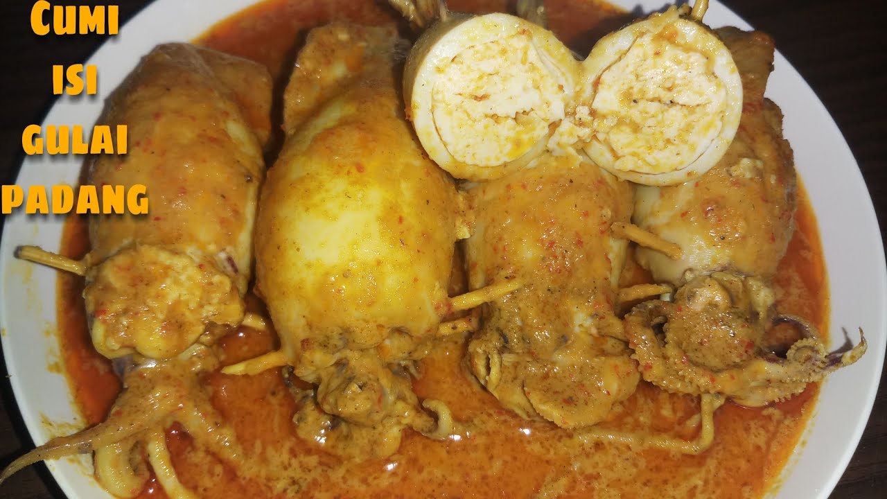 Resep Cumi Isi Gulai Padang Ala Restoran Padang - YouTube
