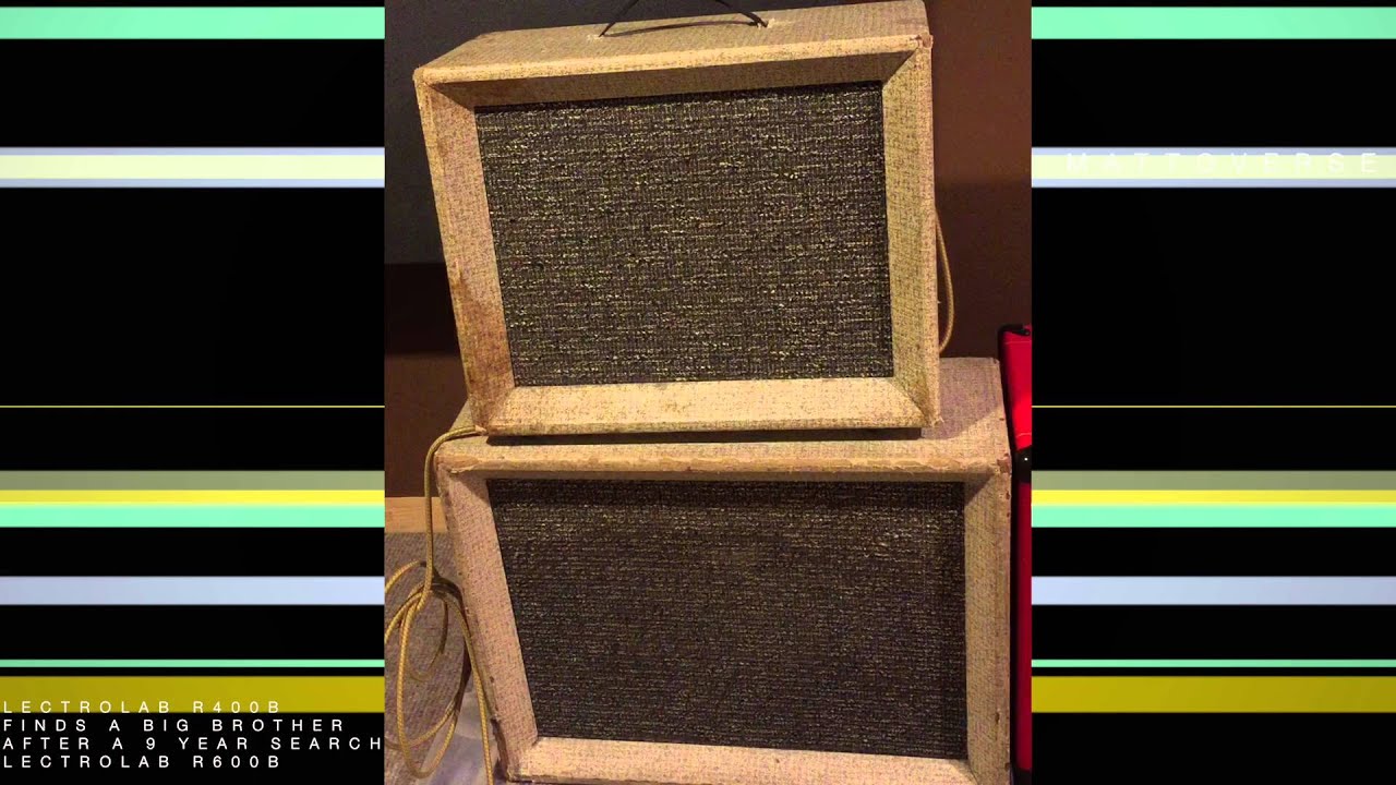 Vintage Lectrolab R400B & R600B - Late 50's Guitar Amplifiers - YouTube