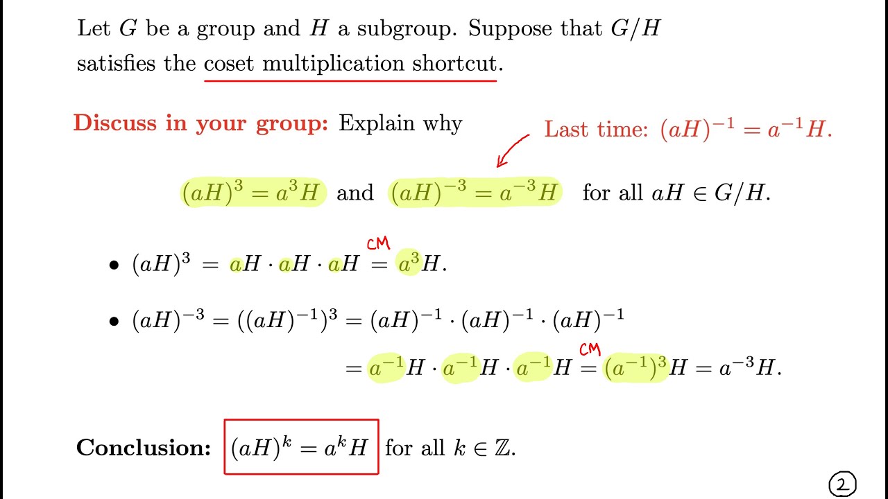 Chapter 23: Quotient Group Proofs - YouTube
