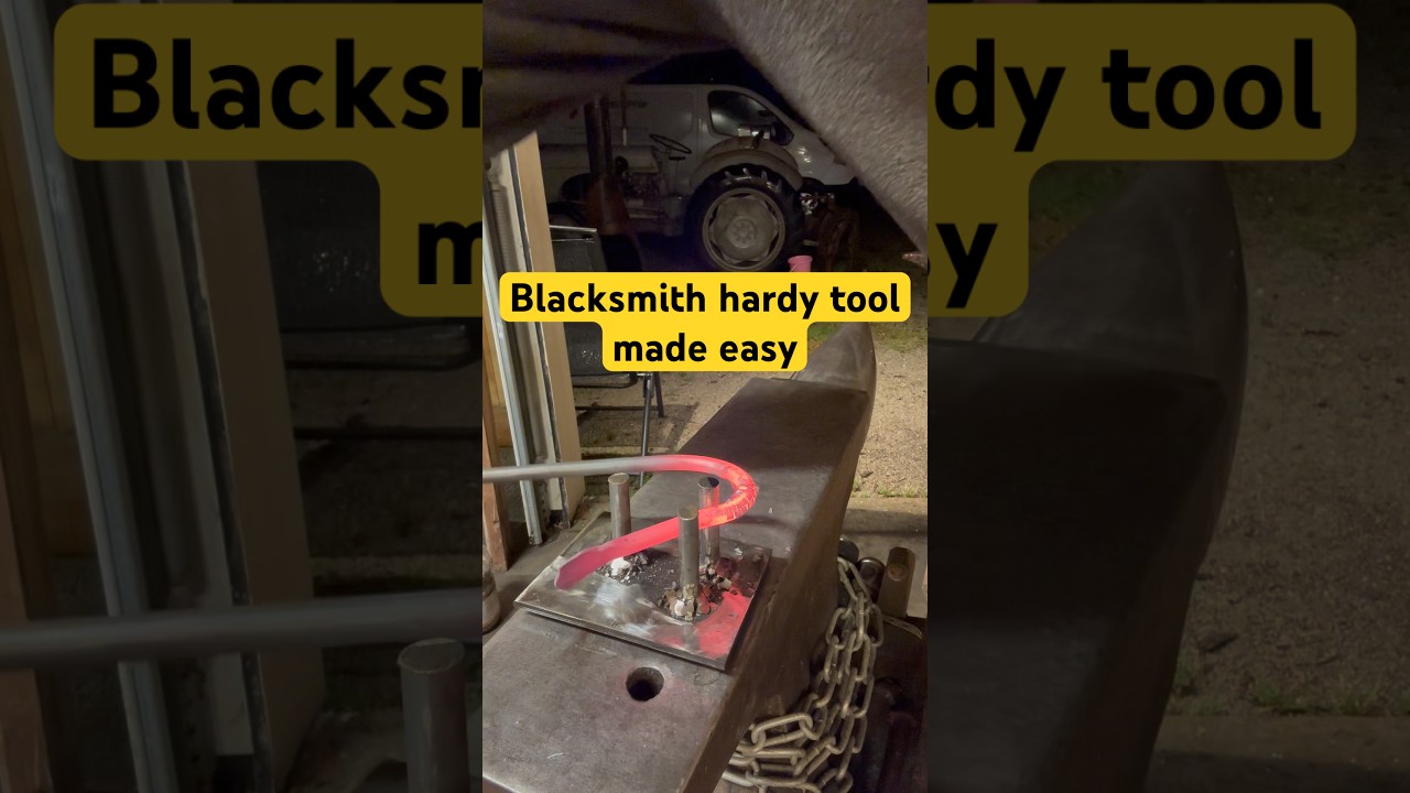 Blacksmith hardy tool made easy #craft #woodworking #forgedfromiron # ...