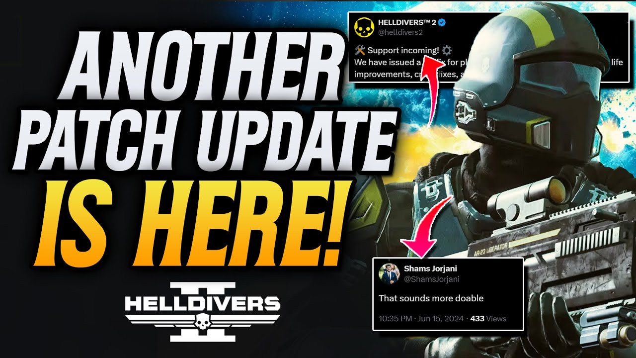 Helldivers 2 Another Patch Update Is Here! CEO Talks About Potential Story Mode! - YouTube