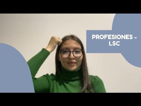 PROFESIONES - Lengua de Señas Colombiana - LSC #lenguadeseñascolombiana #lsc - YouTube