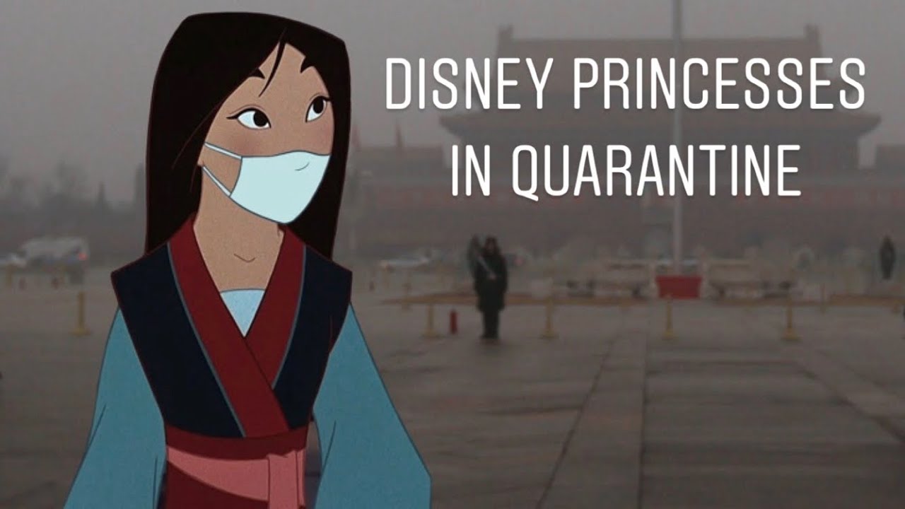 Disney princesses in quarantine - YouTube
