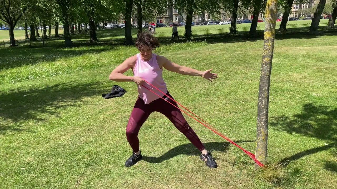 10 Great Exercises You Can Do Outdoors With An Infinity Band - YouTube