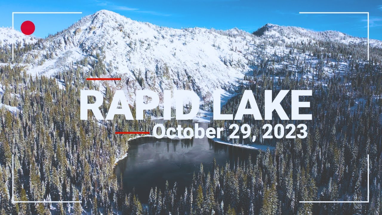 Backpacking to Rapid Lake In The Snow - YouTube