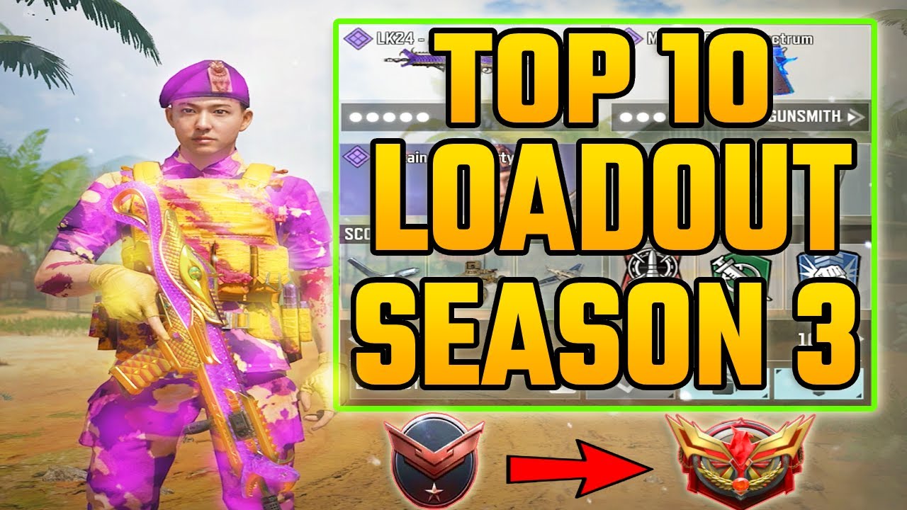 Top 10 Loadout In Season 3 Of COD Mobile | Top 10 Best Weapons In ...
