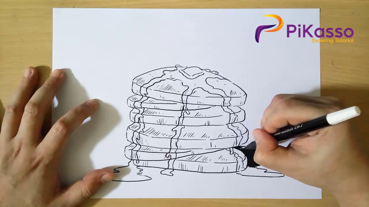 How to Draw Pancakes - YouTube