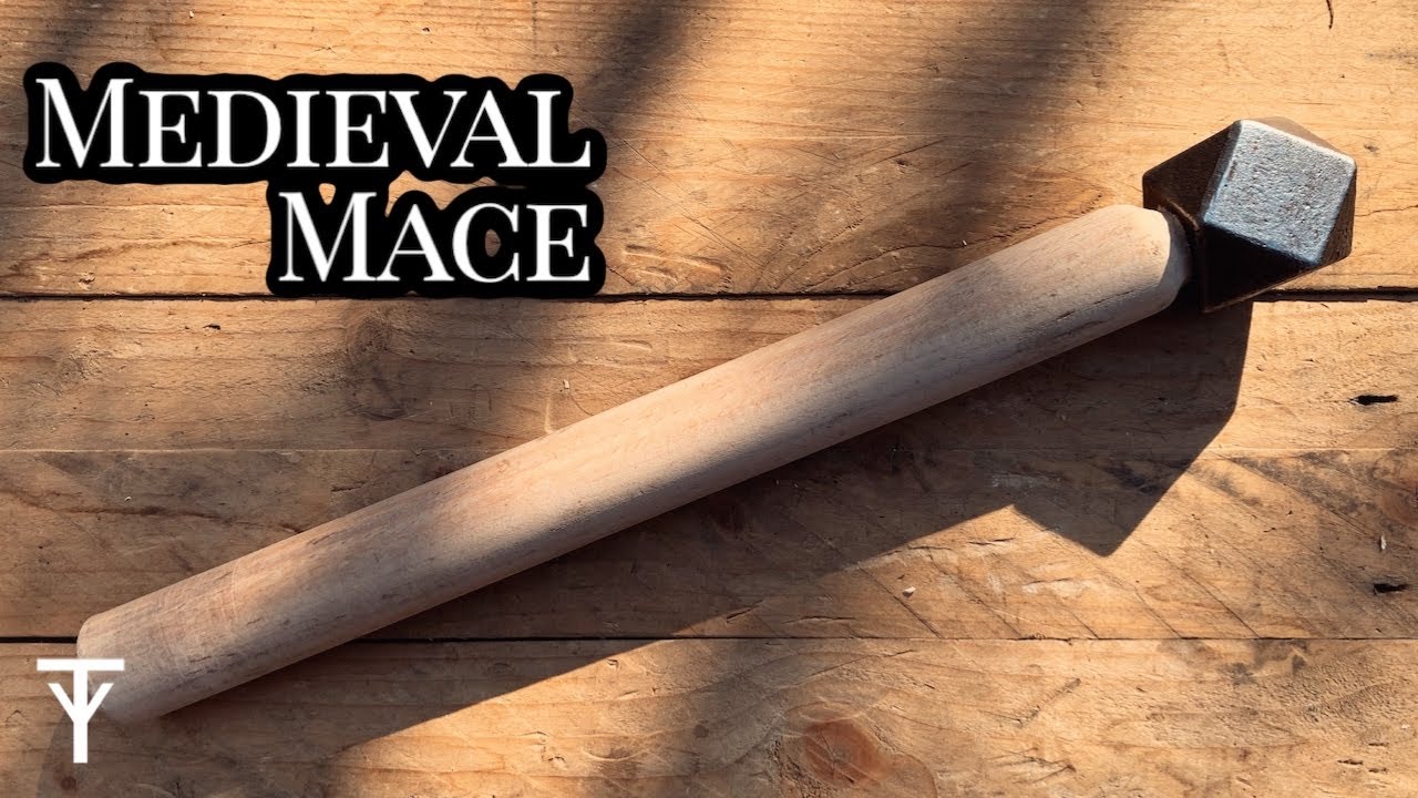 Hafting a medieval mace head - YouTube