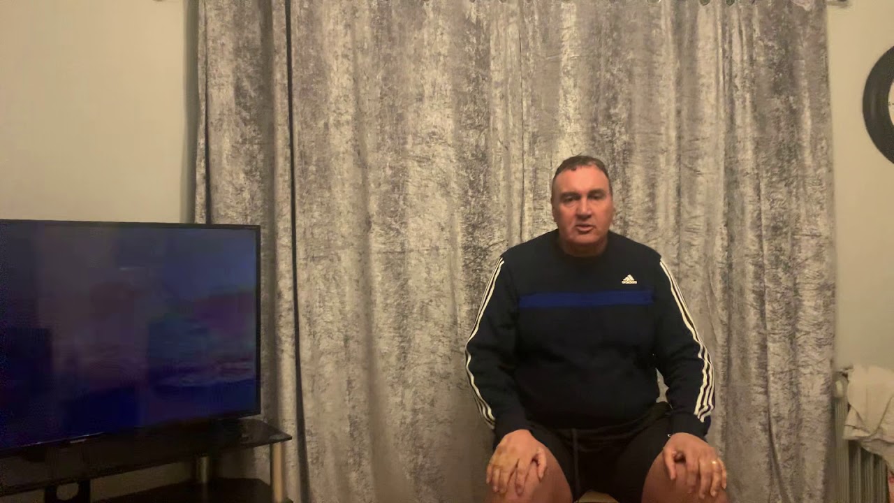 Brian with makeshift weights in the house How he trained when in jail ...