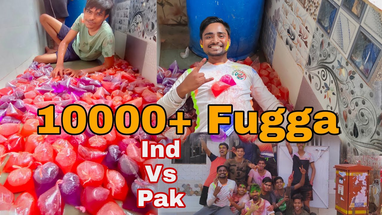 HOLI SPECIAL 10000+ Balloons || Balloon War - YouTube