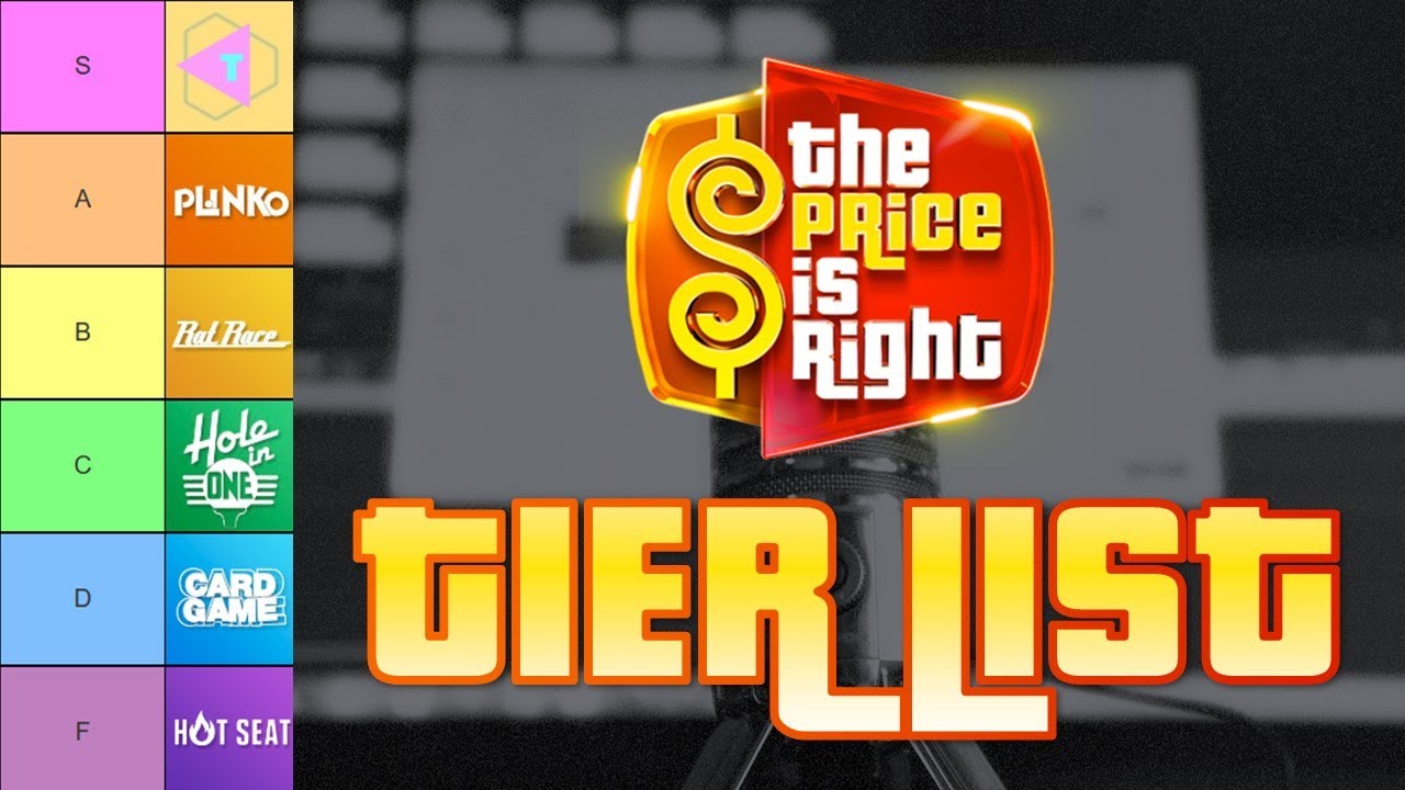 The Price Is Right Tier List - YouTube