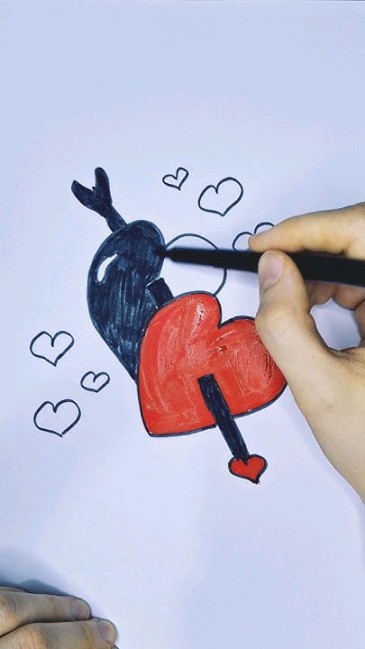 ️🖤Как Нарисовать Сердечко Любви Как Нарисовать Сердечко Любви Youtube