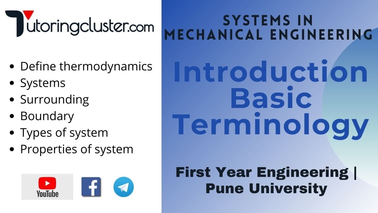2.2 | Systems in mechanical engineering | Unit 2 | Basic Terminology of ...