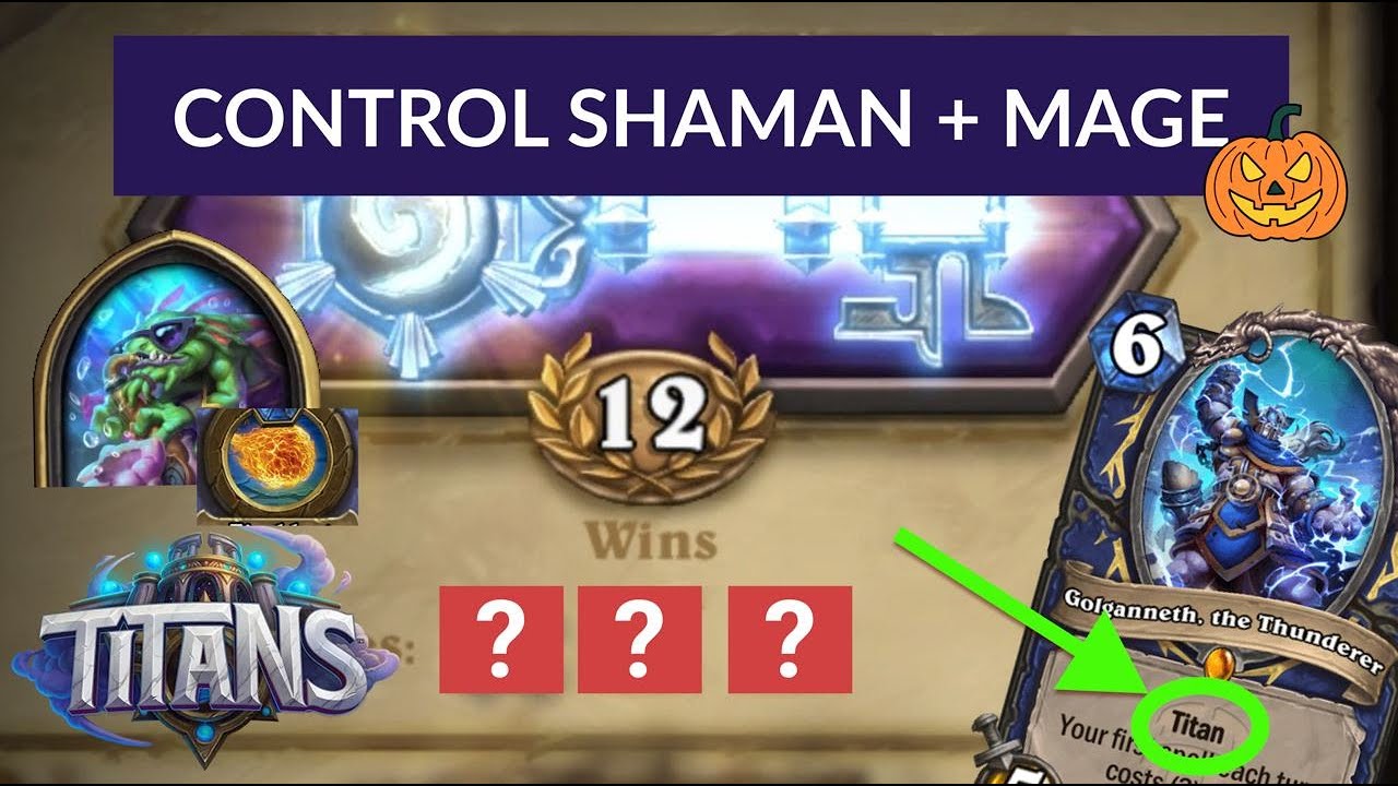 12-1 Duo-Class Arena: Control Shaman+Mage - Hearthstone Arena - YouTube