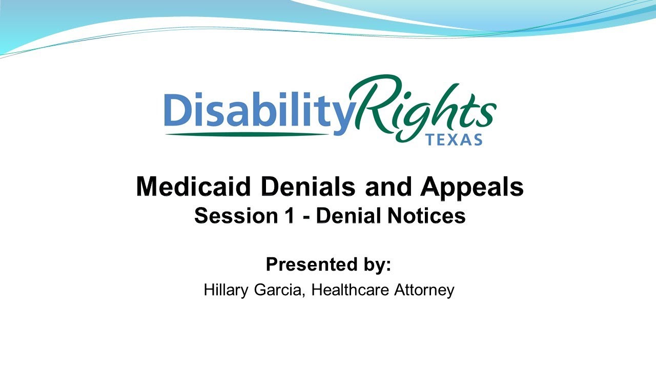 Medicaid Denials And Appeals Session 1 Denial Notices YouTube medicaid-denials-and-appeals-session-1-denial-notices-youtube