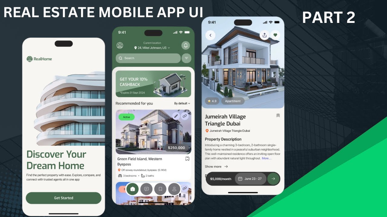 Flutter Real Estate App UI: Dribbble to Mobile Code - Part 2 (Home Page ...