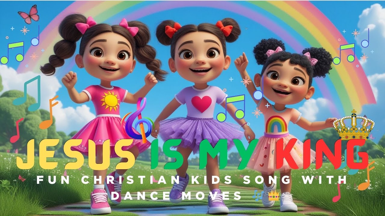 "Jesus Is My King! | Fun Christian Kids Song with Dance Moves 🎶👑" - YouTube