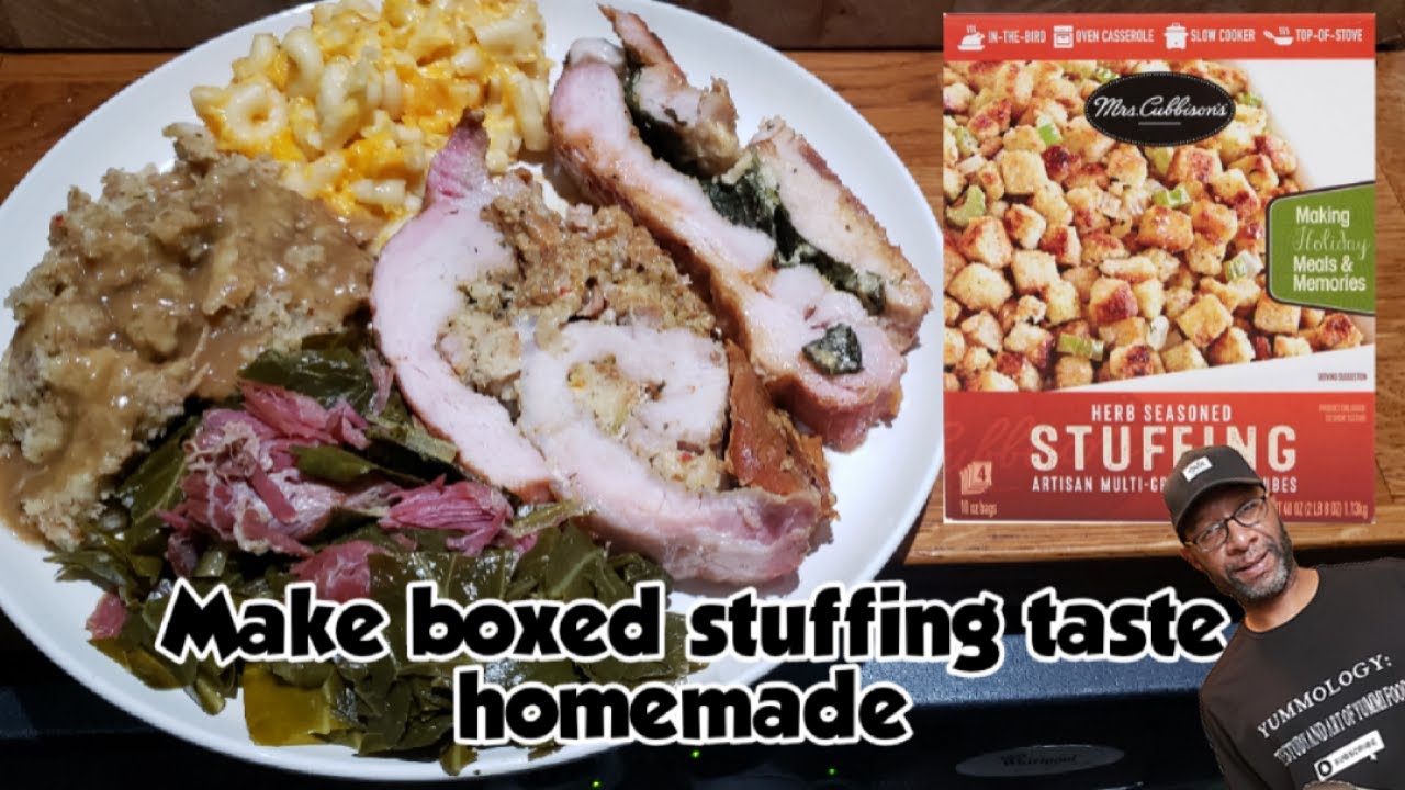 How to make boxed stuffing taste homemade recipe - YouTube