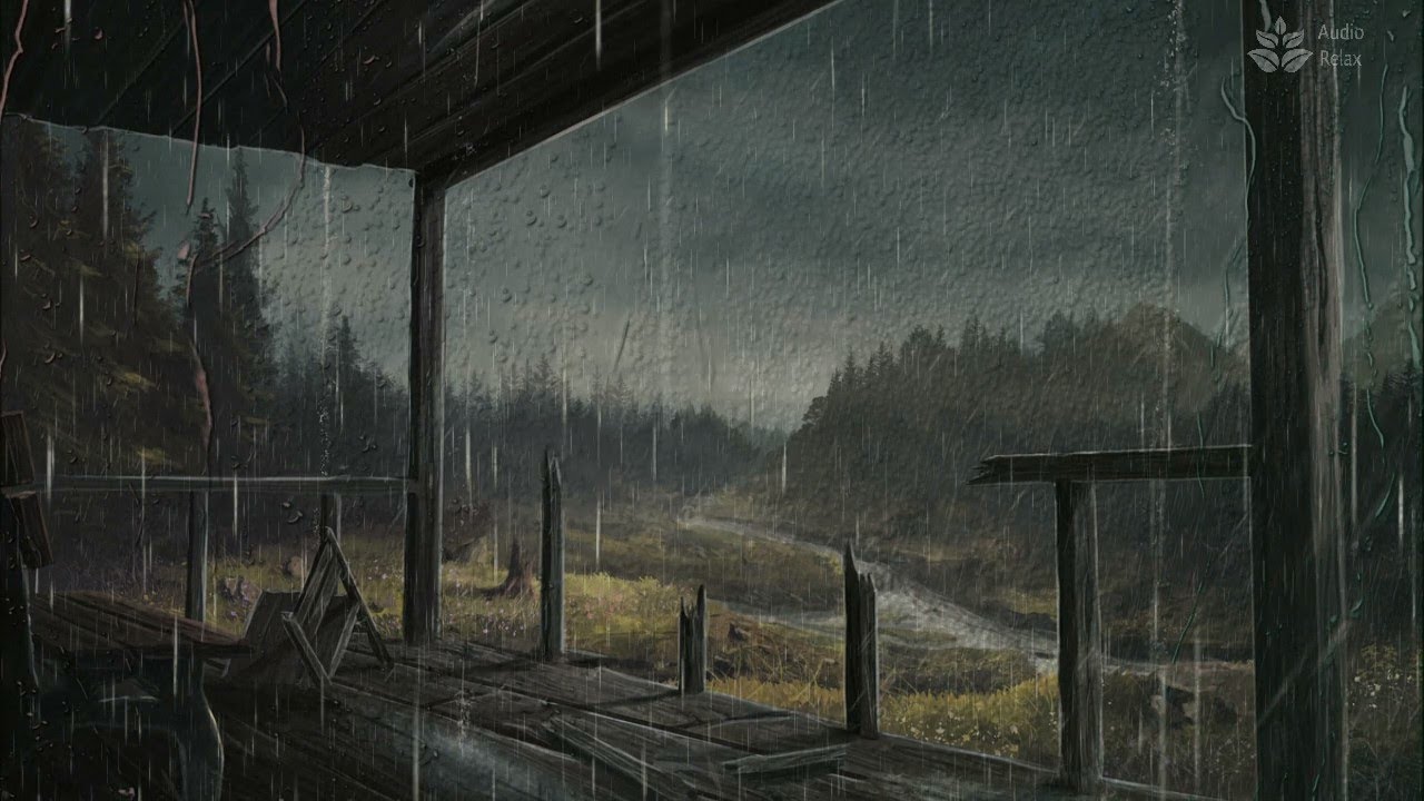 Heavy Rain on Metal Roof. Rainfall Sounds. (10 hours). White noise ...