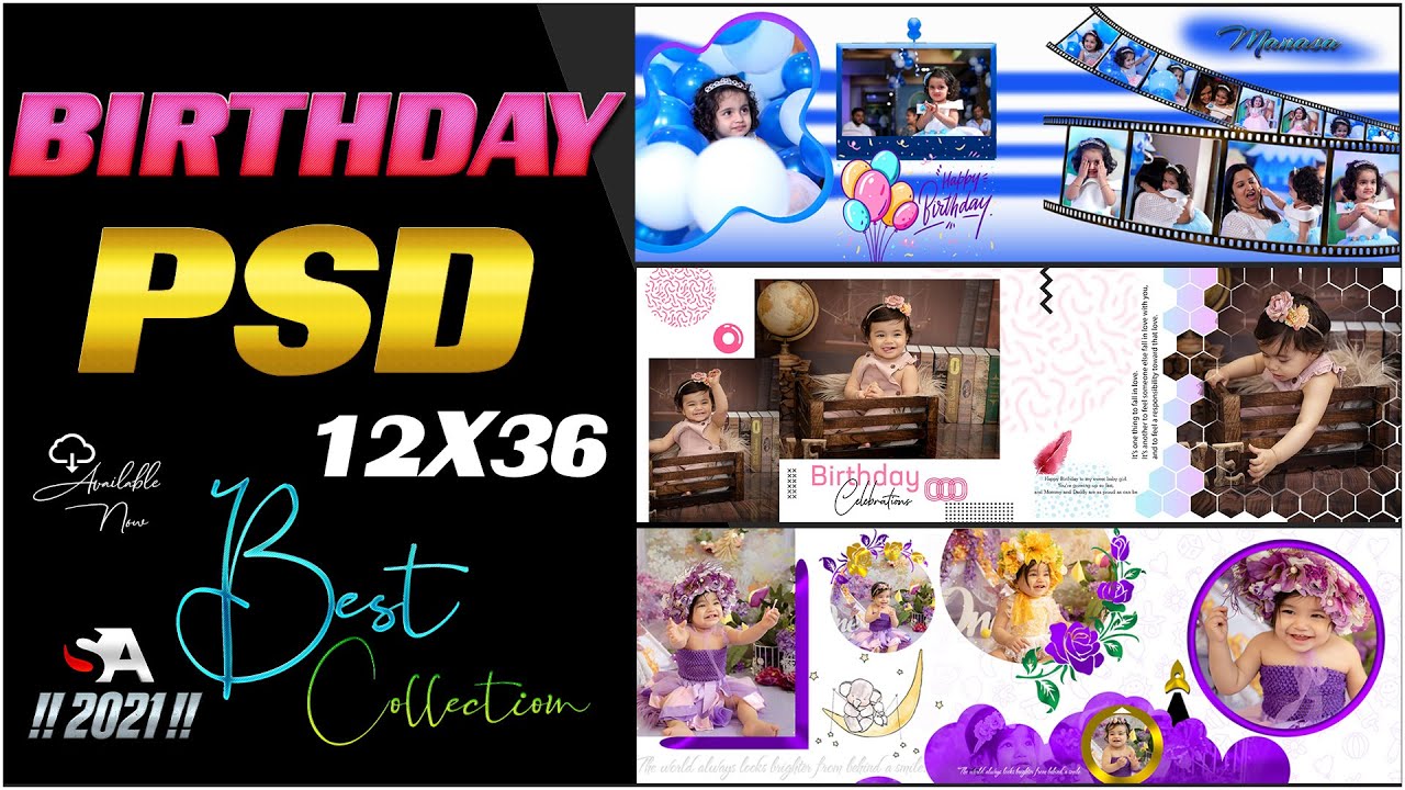 Birthday PSD Templates||2021 BEST Latest Collection|| SURESHARTS - YouTube