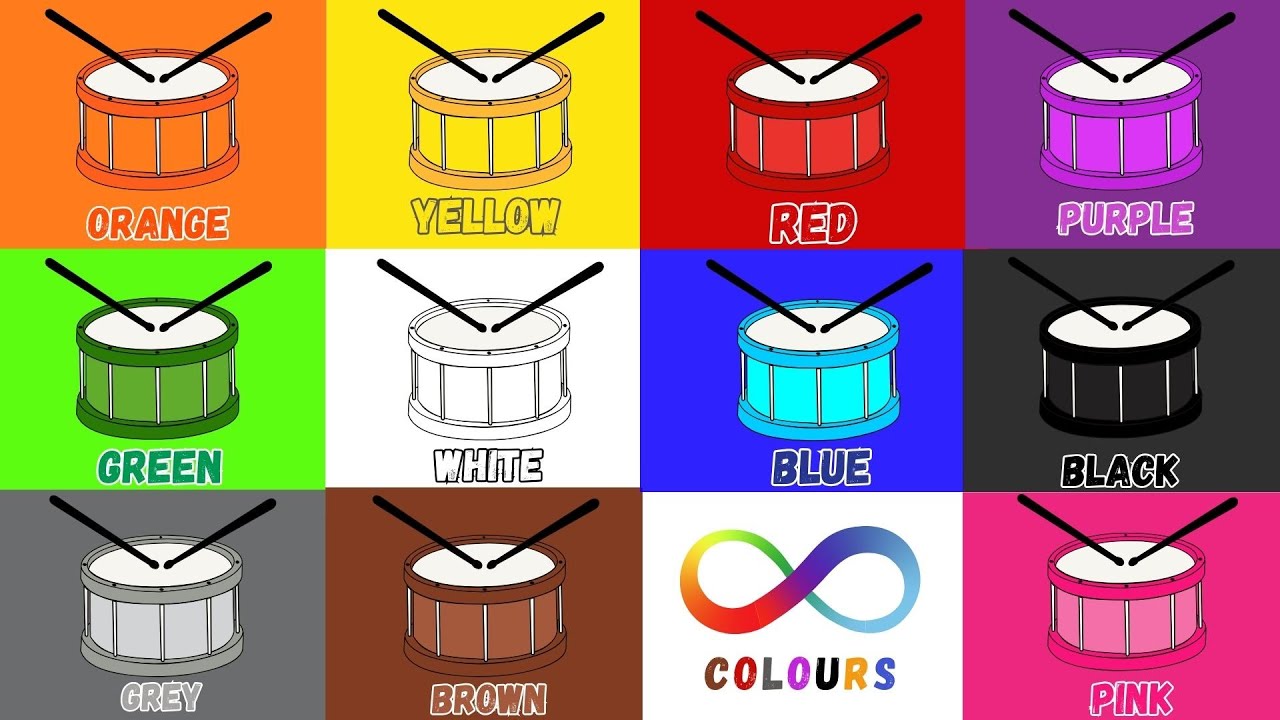 The Colors Song | Learn the Colors / Colours | Learn English Vocabulary ...