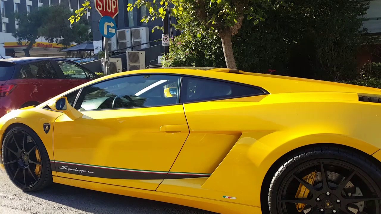 Awesome lambo in Athens Greece!!!! - YouTube