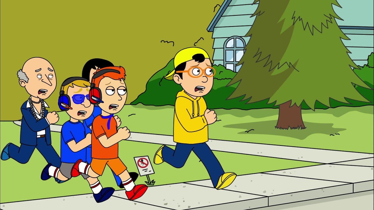Caillou Turns Mr. Hinkle's House into McDonald's and Gets Grounded ...