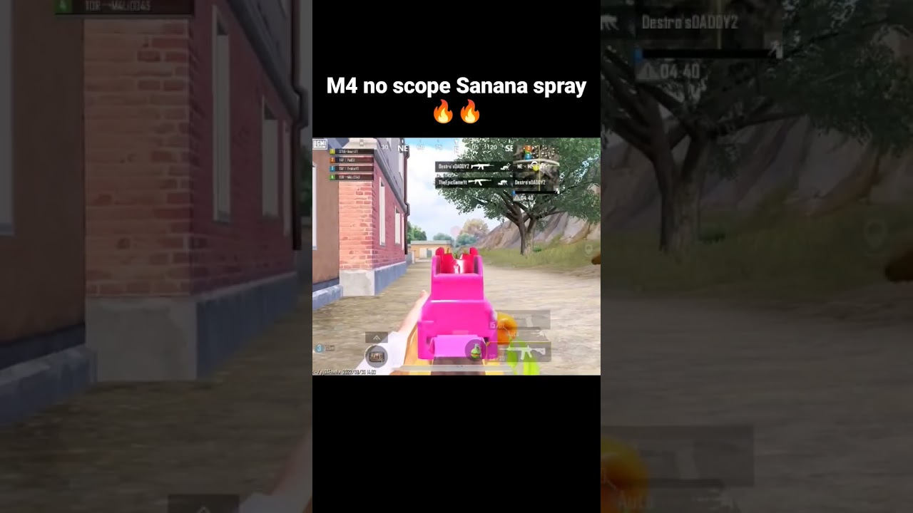 M4 no scope Sanana spray 🔥🔥 #shorts #ytshort #shortvideo #bgmi #asuraplays - YouTube