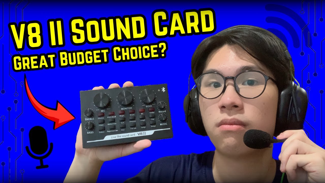 Best Budget Sound Card for Beginners? | V8 II Sound Card Setup & Review ...