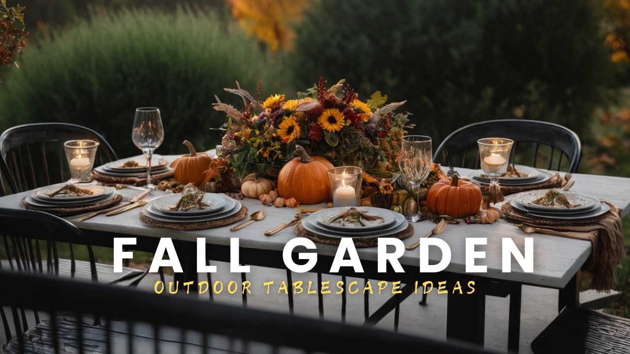 Cozy Fall Garden Tablescape Ideas: Transform Your Outdoor Space for ...