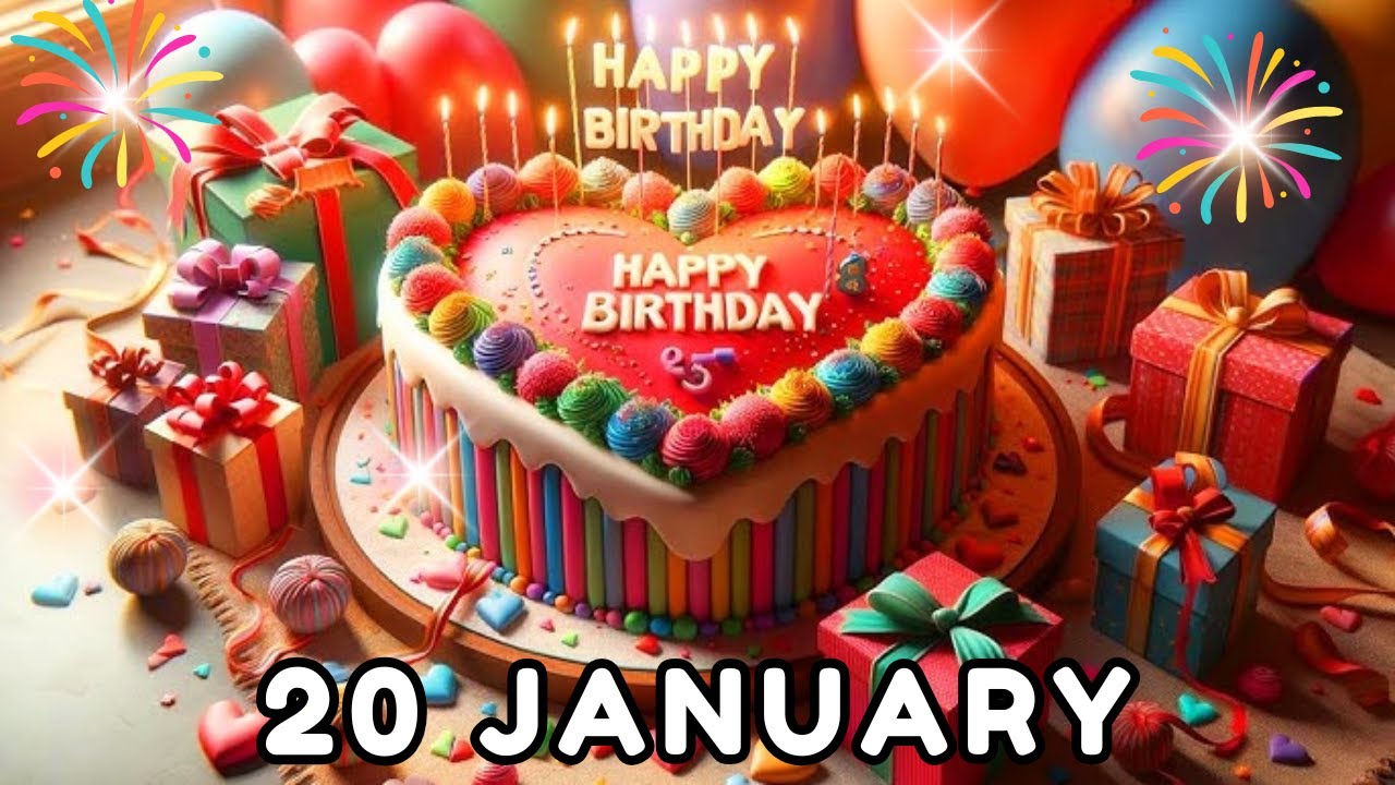 Happy Birthday, Today, 20 January, Birthday Song, Birthday wishes, hbd ...