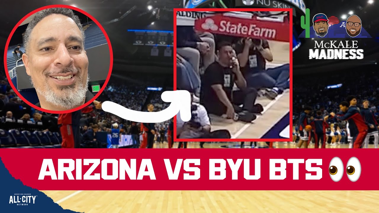COURTSIDE At No. 1 Arizona vs No. 13 BYU | Behind The Scenes With Saul ...