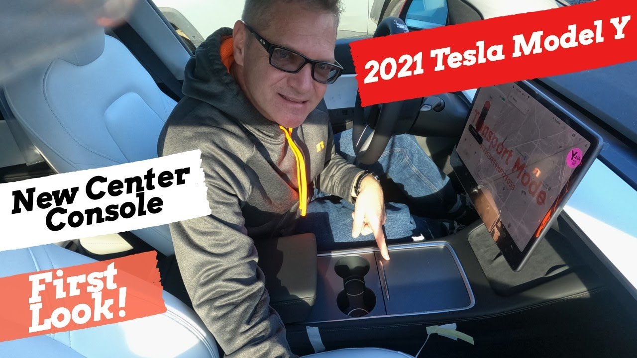 2021 Tesla Model Y New Center Console - FIRST LOOK! (Heated steering ...