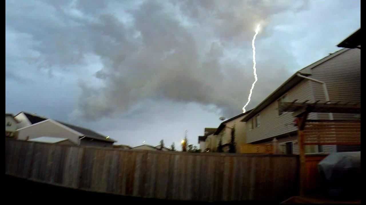 Calgary Thunderstorm Lightning - McKenzie Towne - YouTube