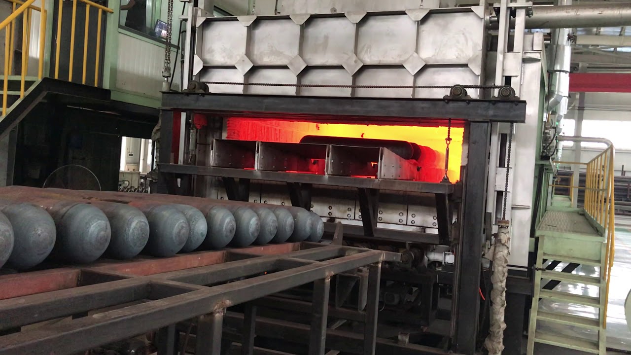 Heat treatment for bladder accumulator shell - YouTube